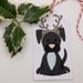 Christmas Dog Gift Tag Dog Gift Bag Tag Present Label - Etsy
