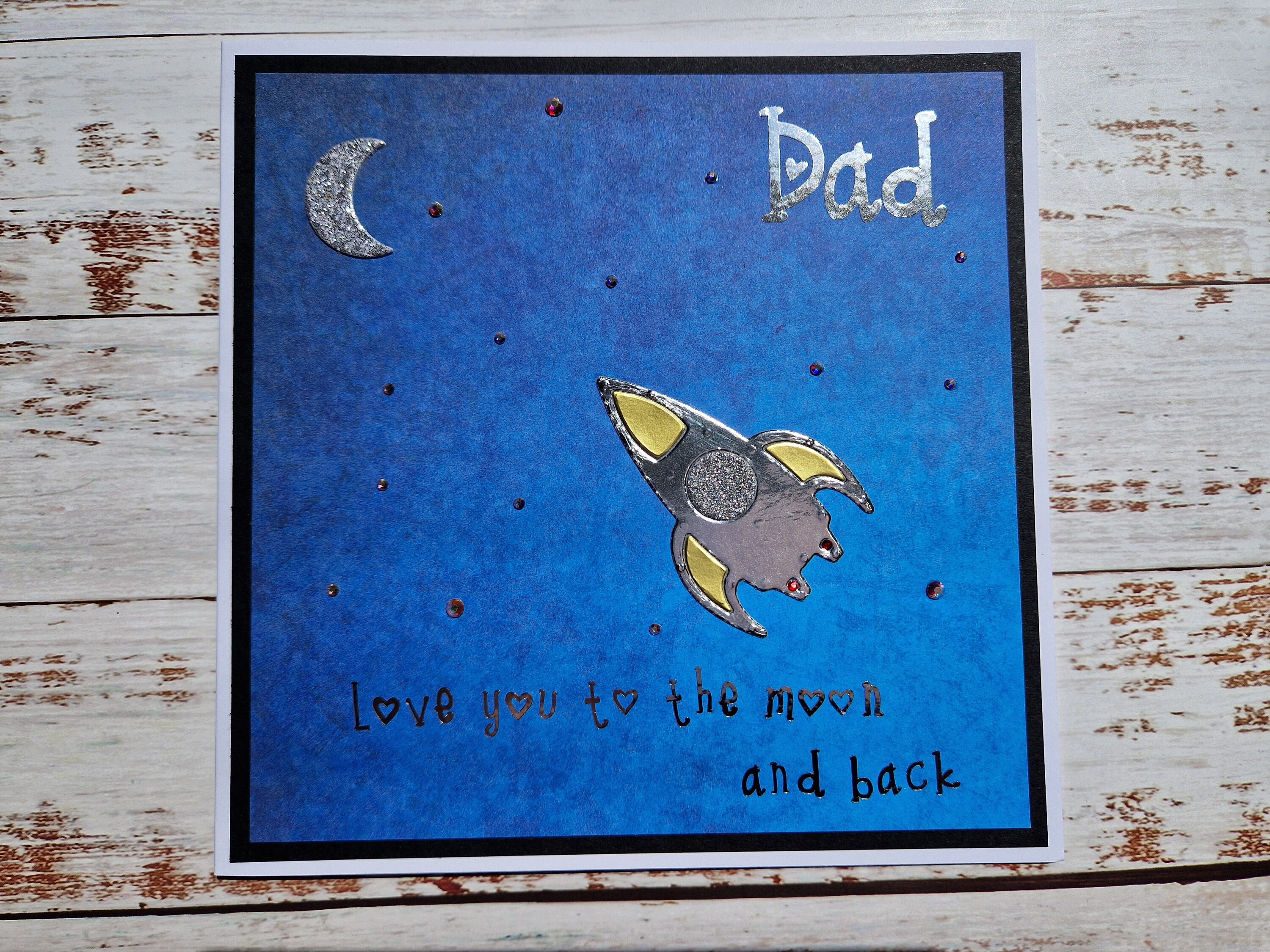 Father's Day Card, Space Card, Rocket Card, Card for Dad, Birthday Card ...