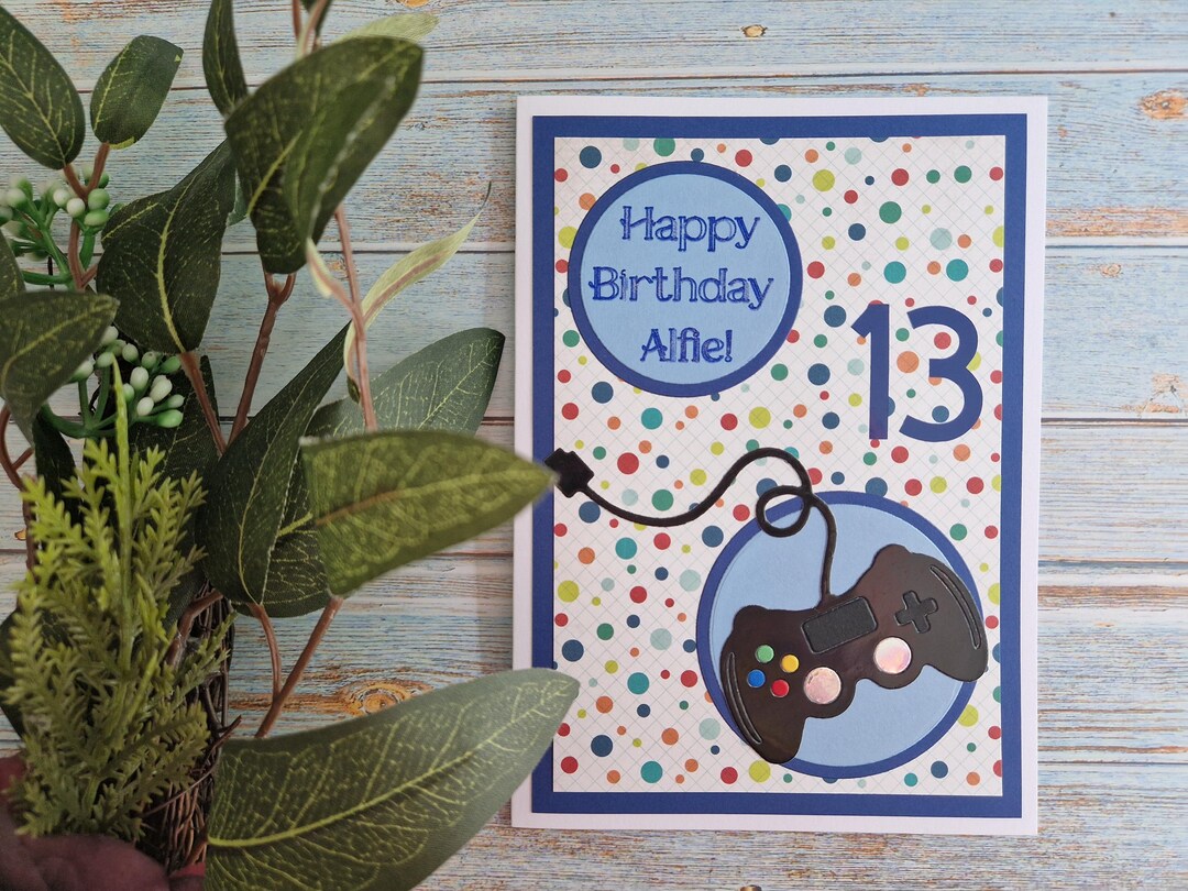 Gamer Birthday Card, Boy's Birthday Card, Card for Boys, Son Birthday ...