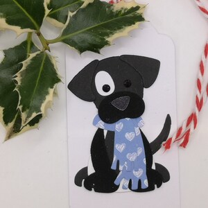 Christmas Dog Gift Tag Dog Gift Bag Tag Present Label - Etsy