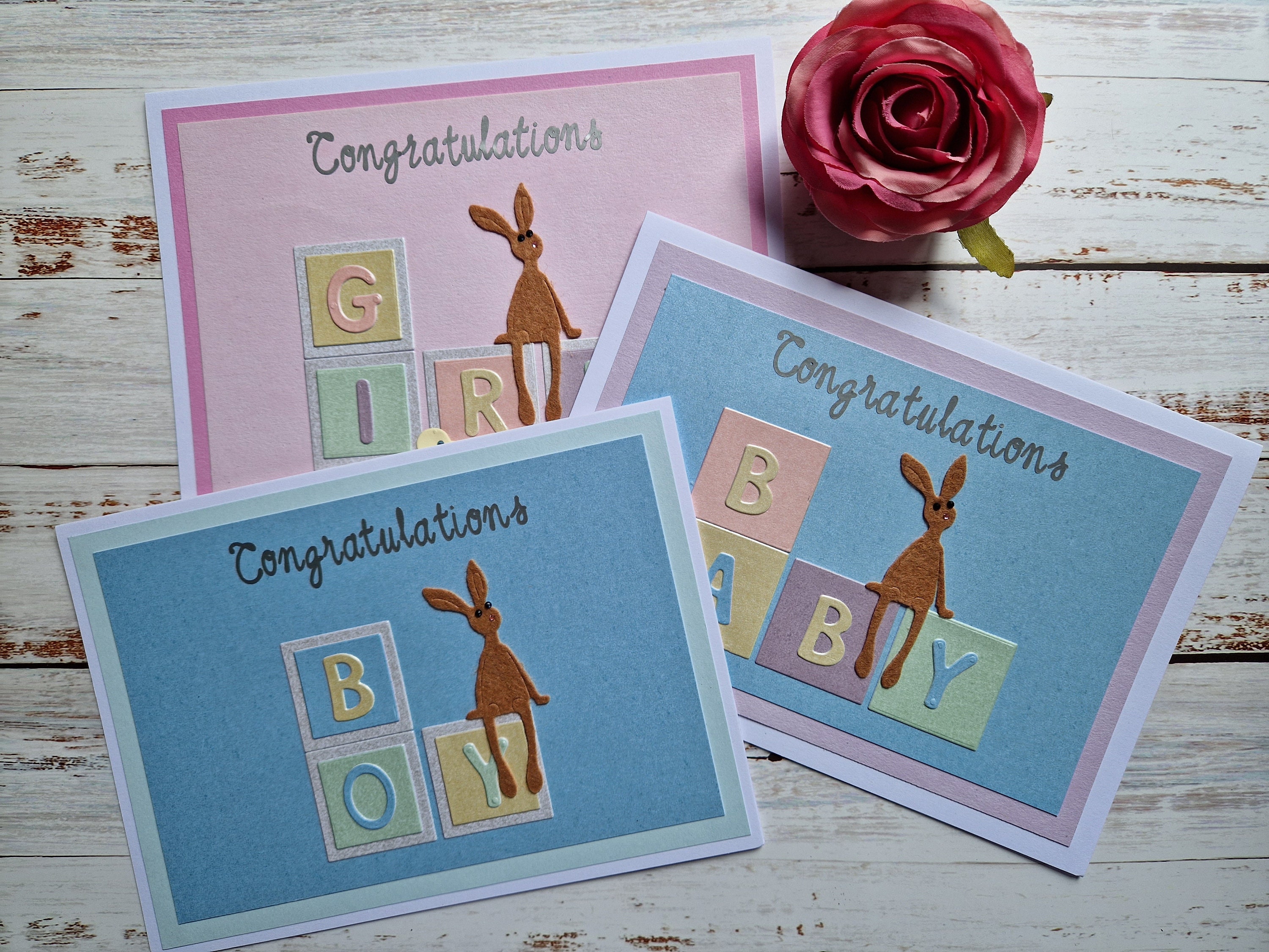 New Baby Card, Baby Congratulations, Baby Girl, Baby Boy Card ...