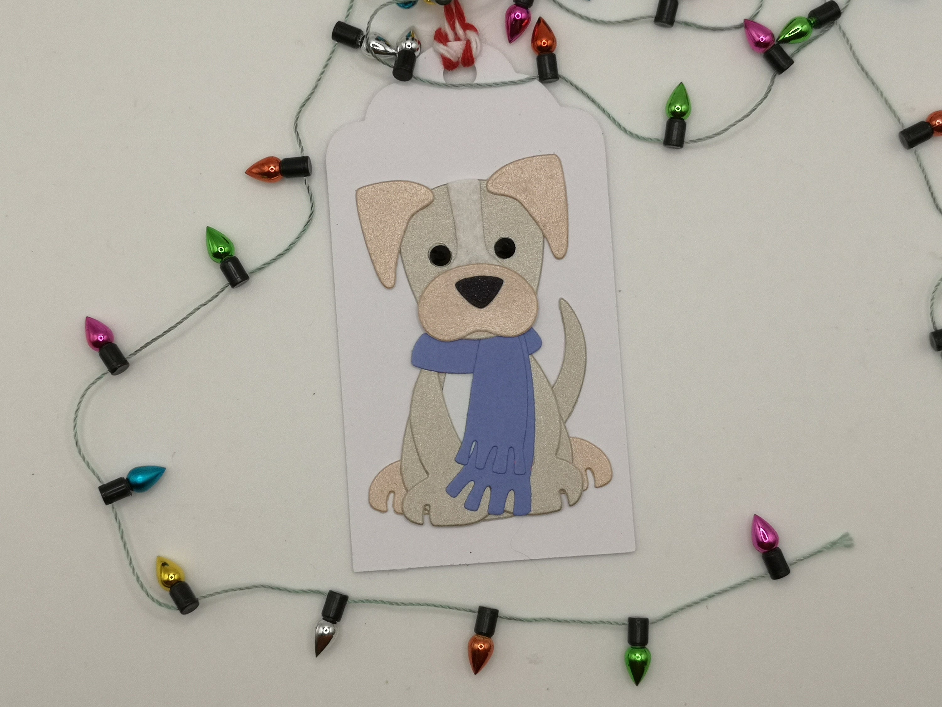 Christmas Dog Gift Tag Dog Gift Bag Tag Present Label - Etsy