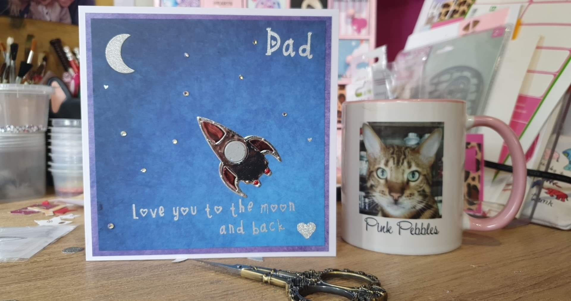 Father's Day Card, Space Card, Rocket Card, Card for Dad, Birthday Card ...