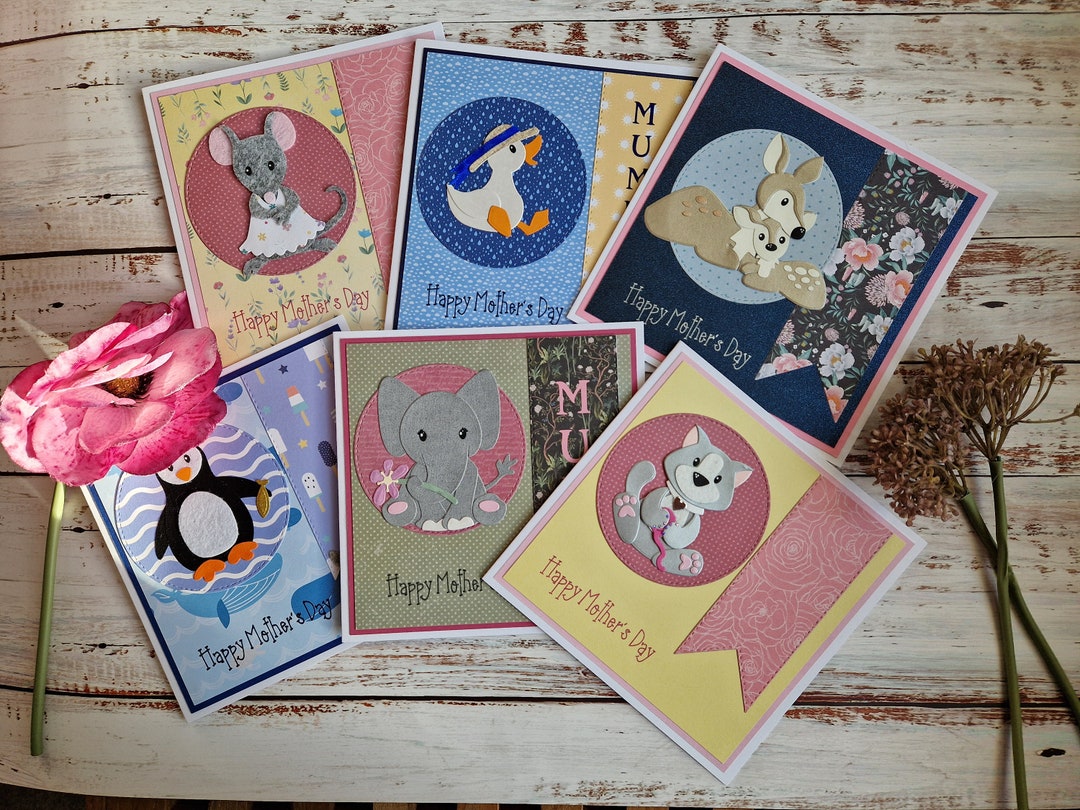 Animal Mother's Day Cards, Mum's Day, Card for Nan, Mum, Nanny, Cards ...