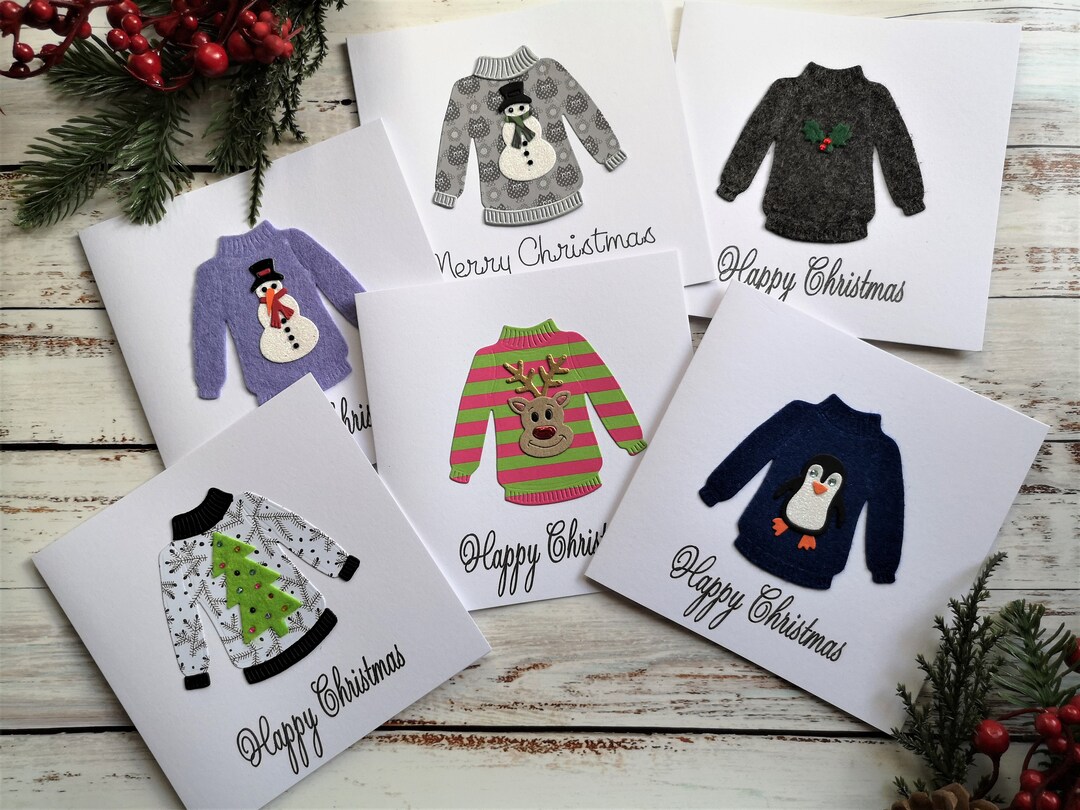 Christmas Card Pack X 6, Multipack of Cards, Greetings Cards, Handmade ...
