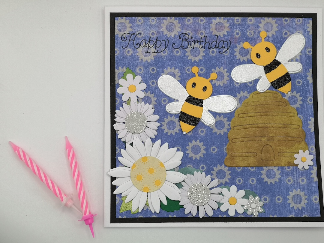 Bee Birthday Card, Cards With Bees, Nature Lover Card, Cards With ...