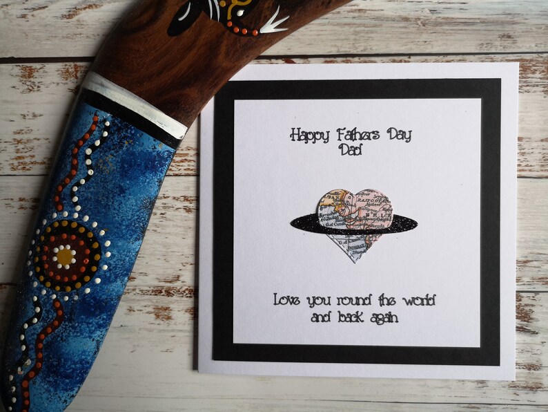 Father's Day Card, Love You Round the World, Card for Dad, Card for ...