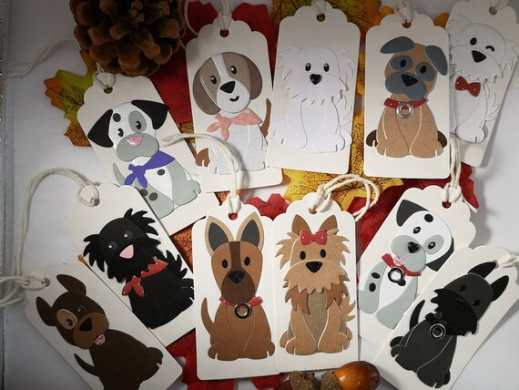 Dog Gift Tag Dog Gift Bag Tag Present Label Animal Gift | Etsy