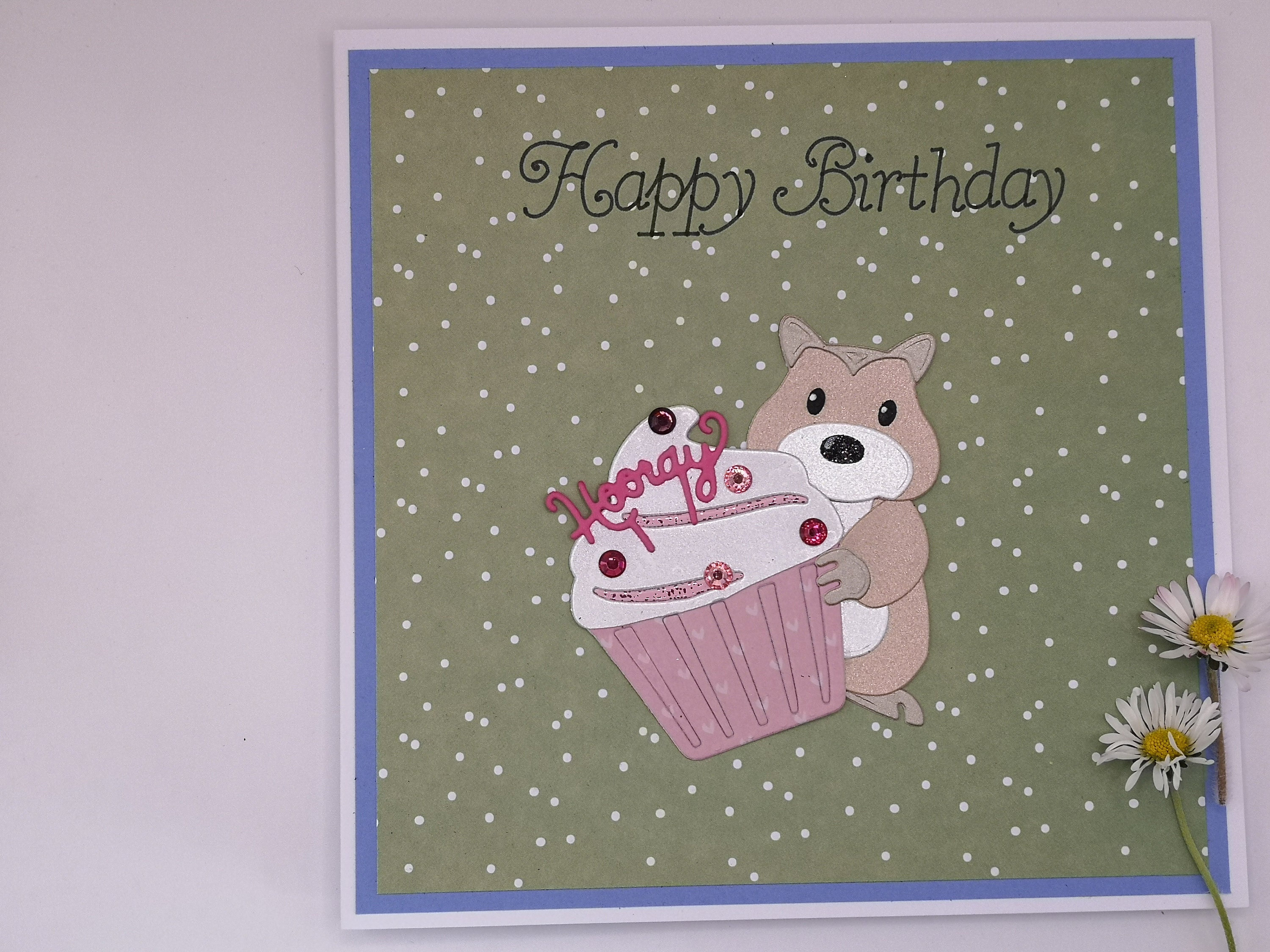 Hamster Birthday Card, Birthday Cake Card, Card for Mum, Child's ...