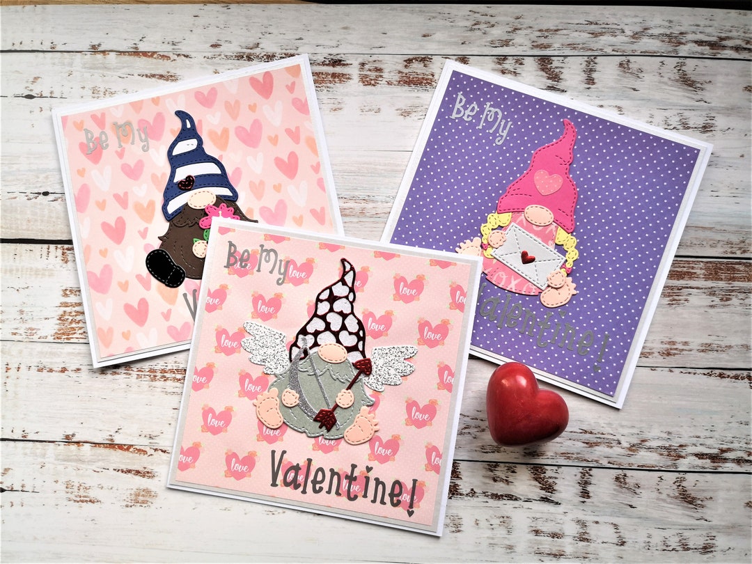 Gnome Valentine's Card, Gonk Card, Funny Valentine's Card, Personalised ...