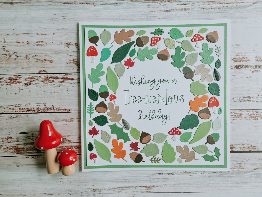 Tree Birthday Card, Card for Son, Husband, Brother, Uncle, Nature Card ...