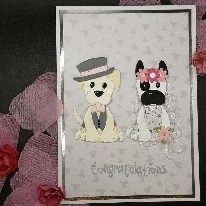 Dog Wedding Card - Etsy