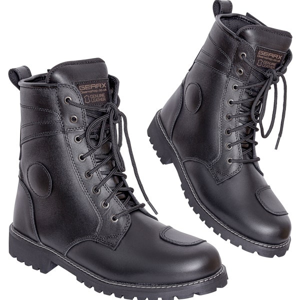 Leather Motorcycle Boots Mens - Etsy