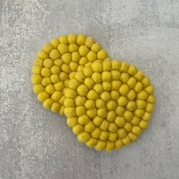 Yellow Coasters - Etsy