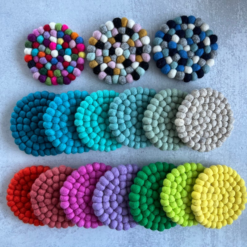 Felt Coasters - Etsy