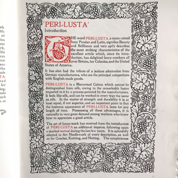 The Original peri-lustre Handbook From Approx 1908 - Etsy