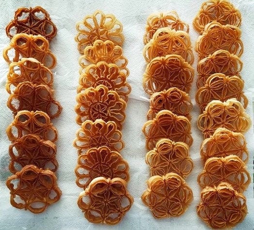 NEW SET 1 Handmade Stainless Steel Rosette Cookies Patty Shell Vintage ...