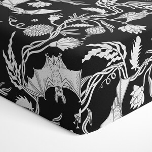 Gothic Baby Fitted Crib Sheets Bats Parade Gothic Baby - Etsy