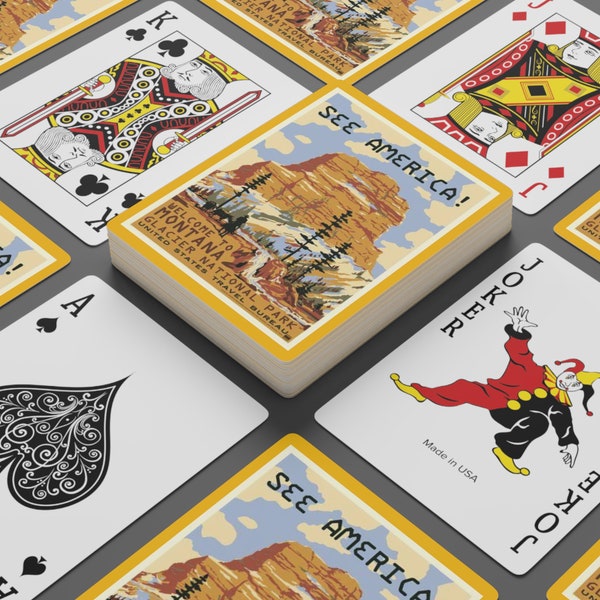 Retro Playing Cards - Etsy