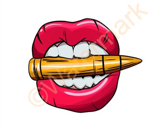 Lips Bullet Png - Etsy