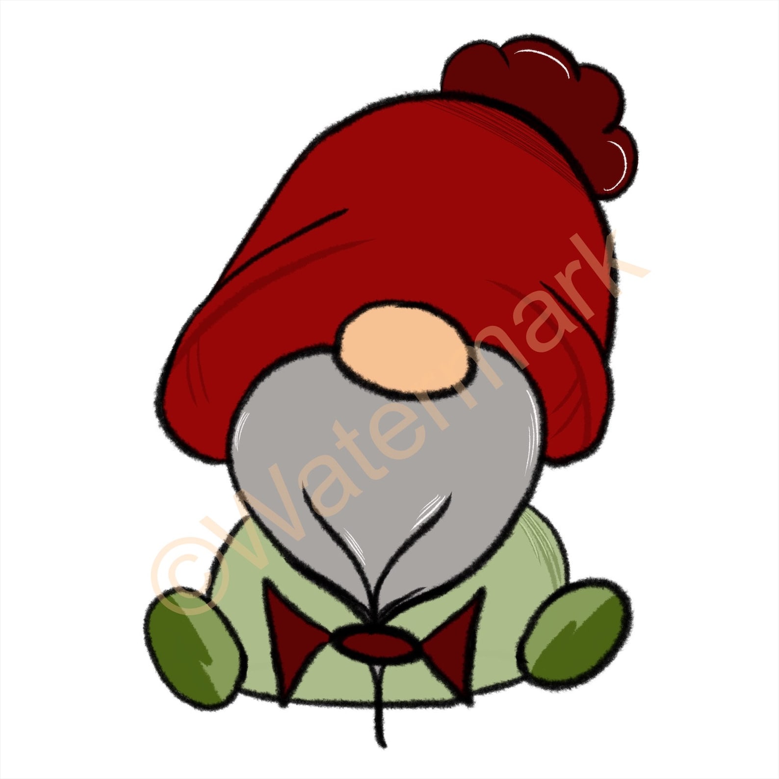 Gnomo png imágenes prediseñadas gnomo rojo pequeño gnomo - Etsy México