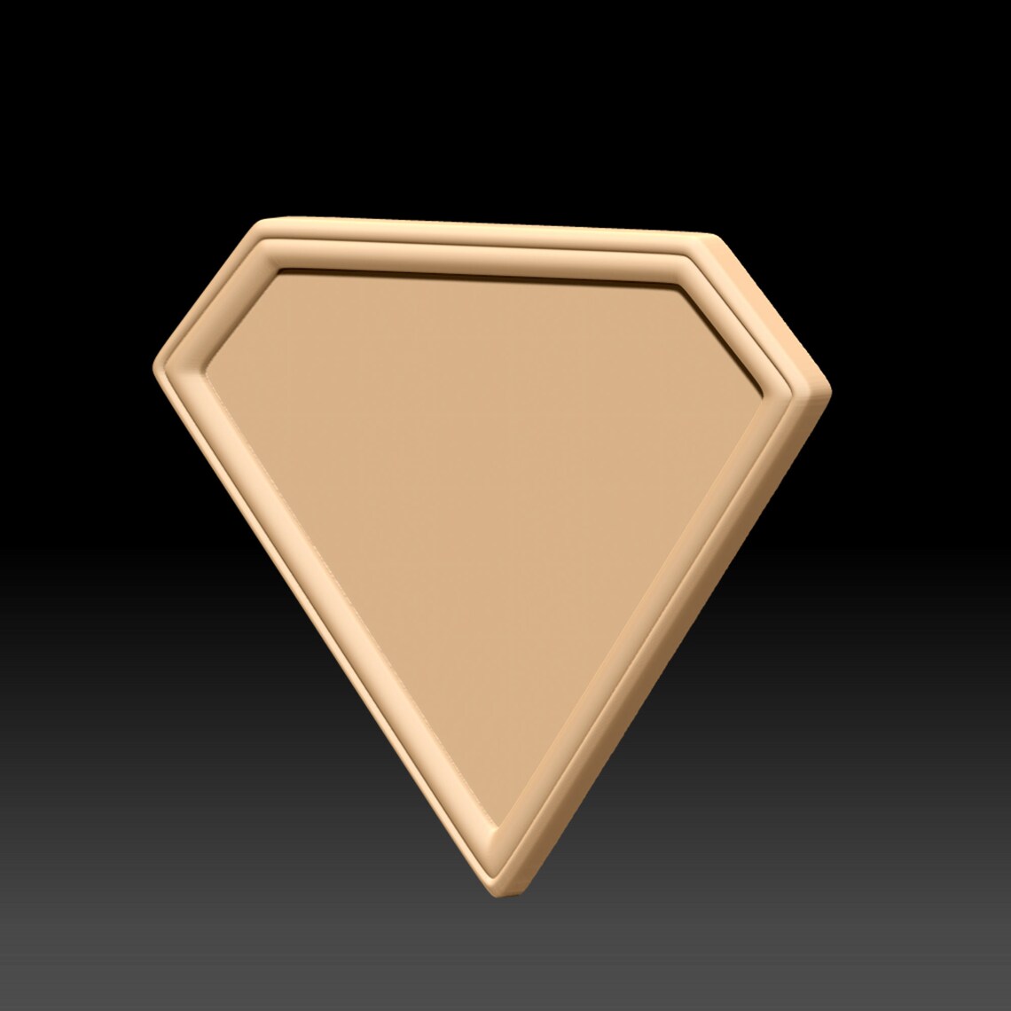Diamond Shape Plaque, Stl File, CNC Router or 3D Printer File, Simple ...