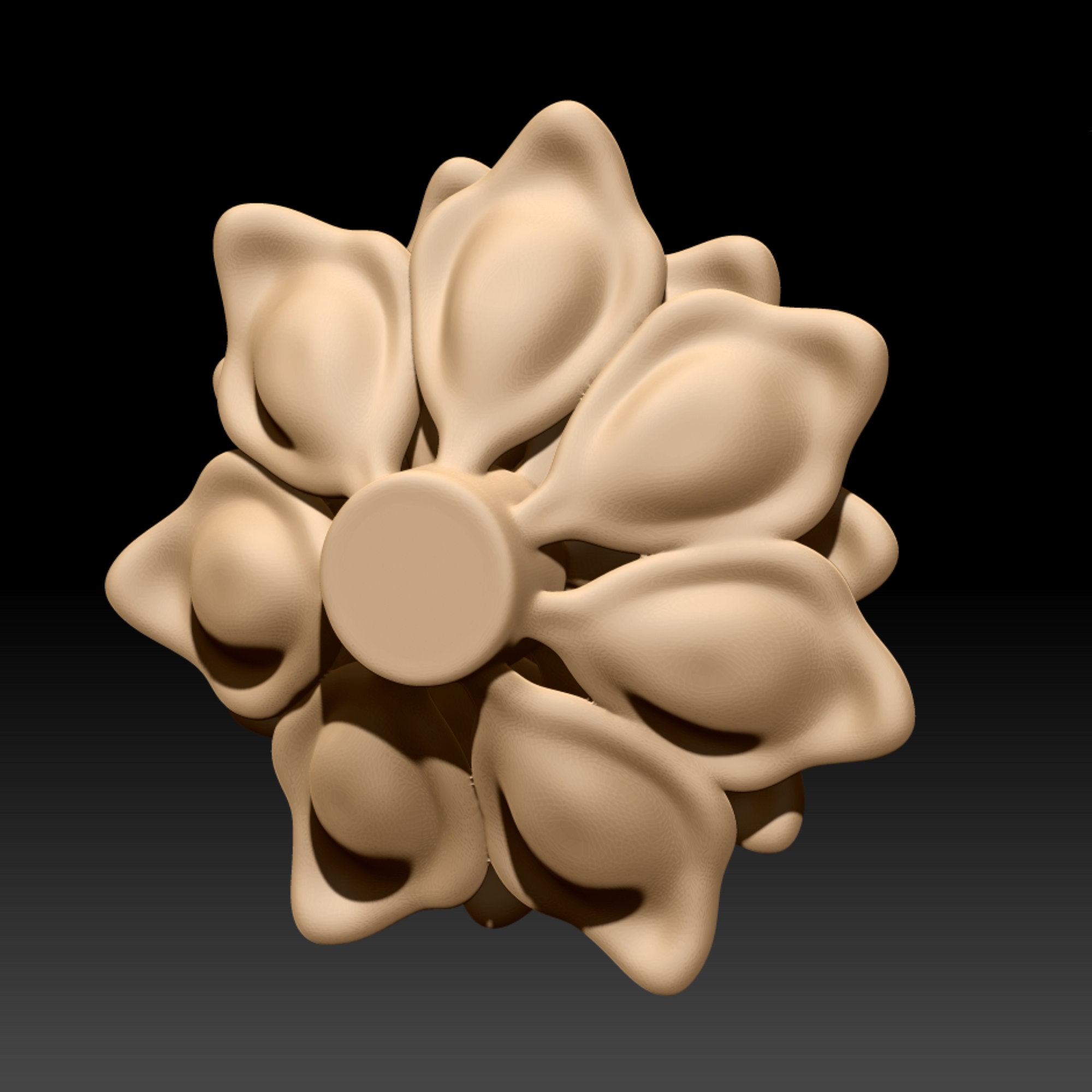 Rose Flower Stl File Digital Model CNC Router File 3D - Etsy UK