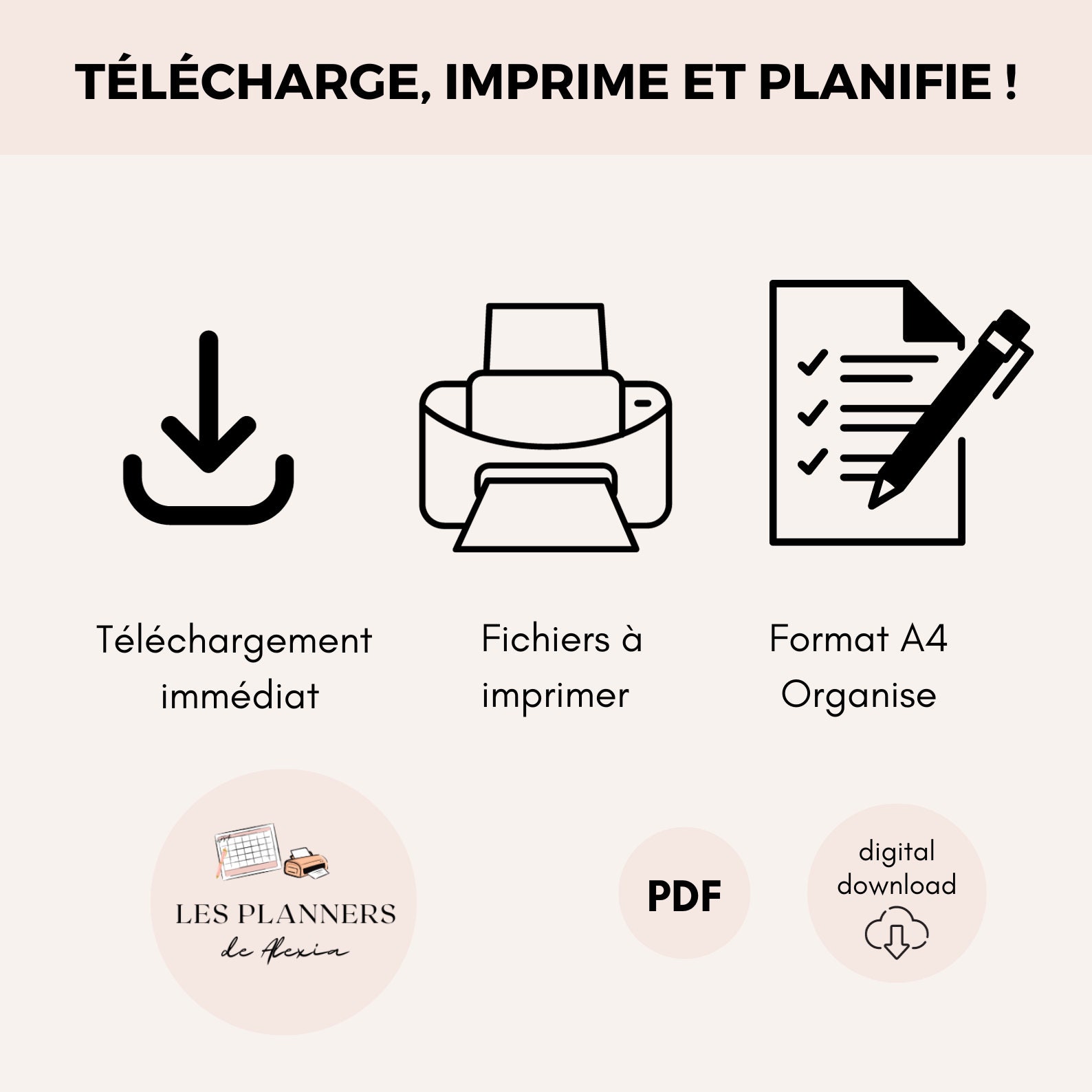 Daily Diary to Print in French PDF A4 Format, Undated One Page per Day ...