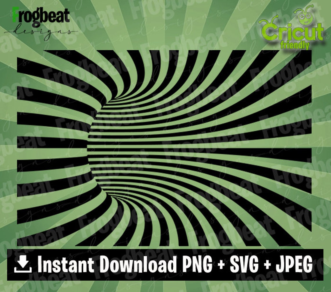 Optical Illusion SVG PNG. Optical Illusion Cut File | Etsy