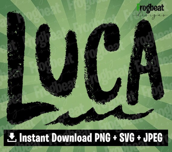 Luca SVG PNG JPEG. Luca Pixar Film Decal Silhouette Cut | Etsy