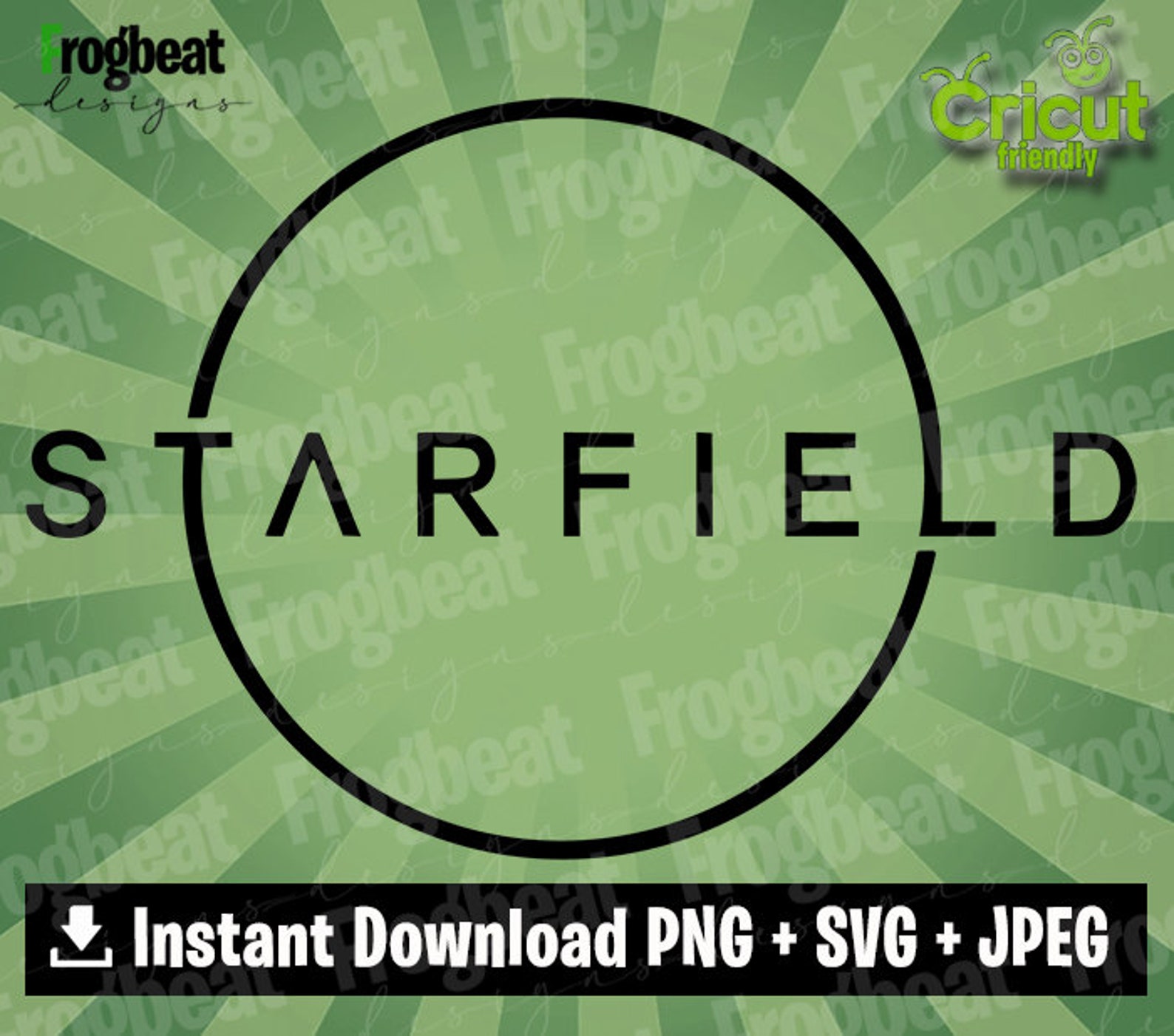 Starfield Logo SVG PNG JPEG. Starfield Silhouette Cricut | Etsy