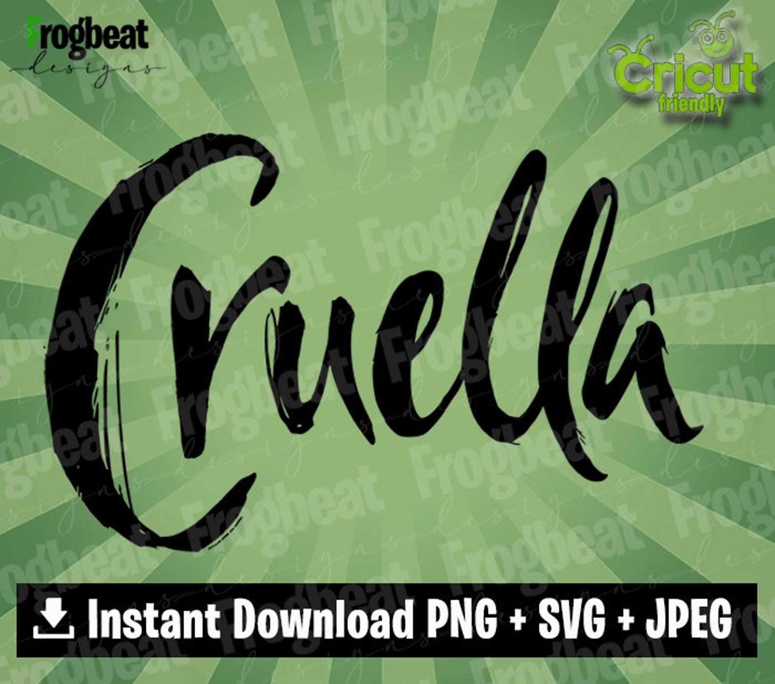 Cruella Logo SVG PNG. Cruella Text Cut File | Etsy