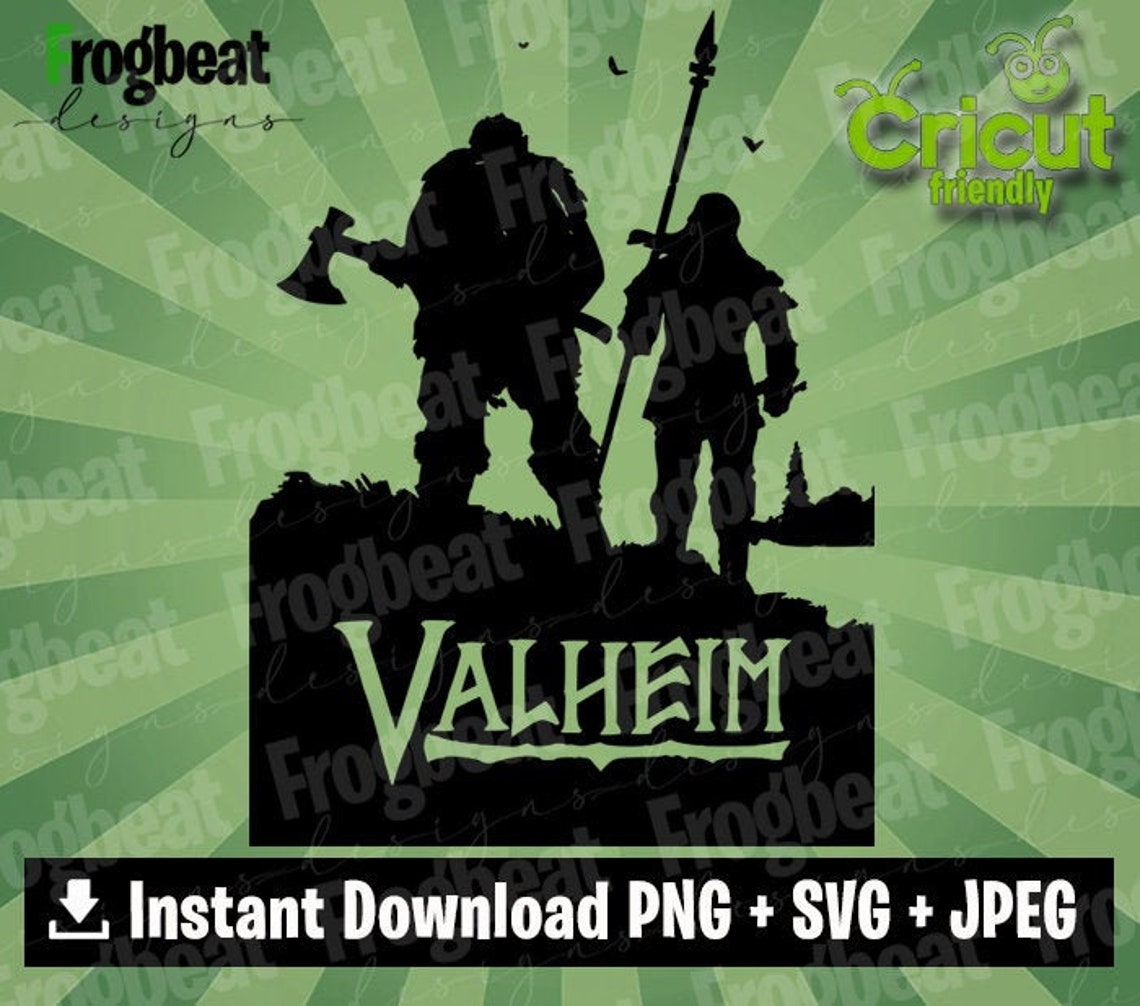 Valheim Cover Art With Logo SVG PNG Video game logo. | Etsy