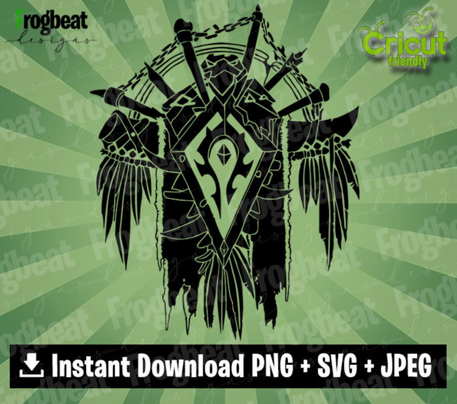 Warcraft Horde Crest SVG PNG JPEG. For The Horde | Etsy