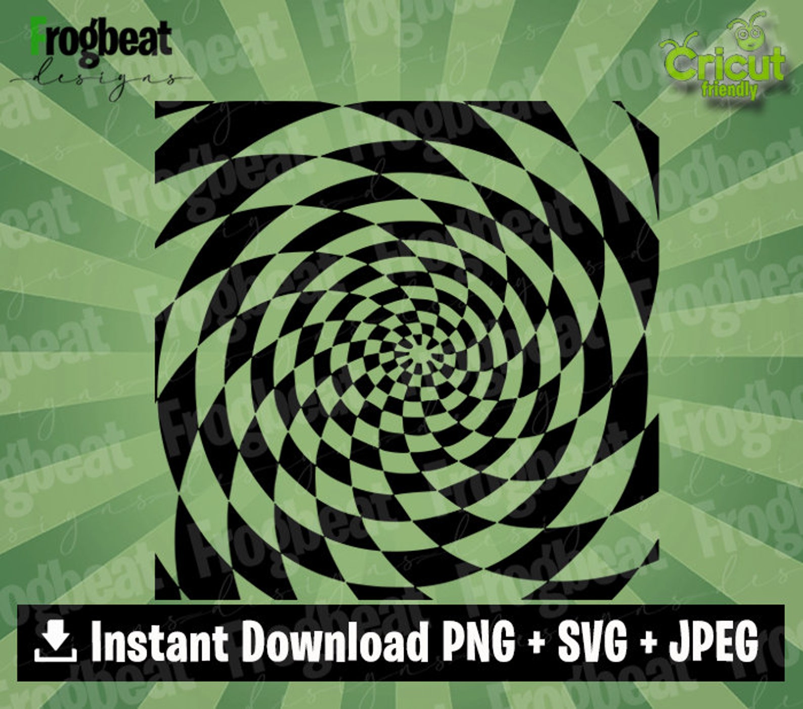 Optical Illusion SVG PNG. Optical Illusion Cut File | Etsy