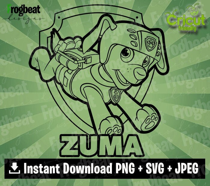 Zuma paw patrol pumpkin stencil - hollywoodkool