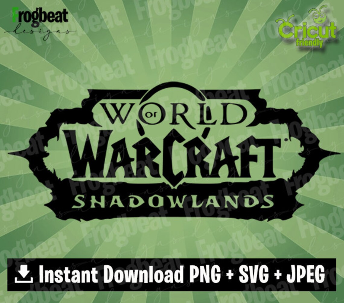 World of Warcraft Shadowlands Logo SVG PNG. Wow Logo SVG. | Etsy