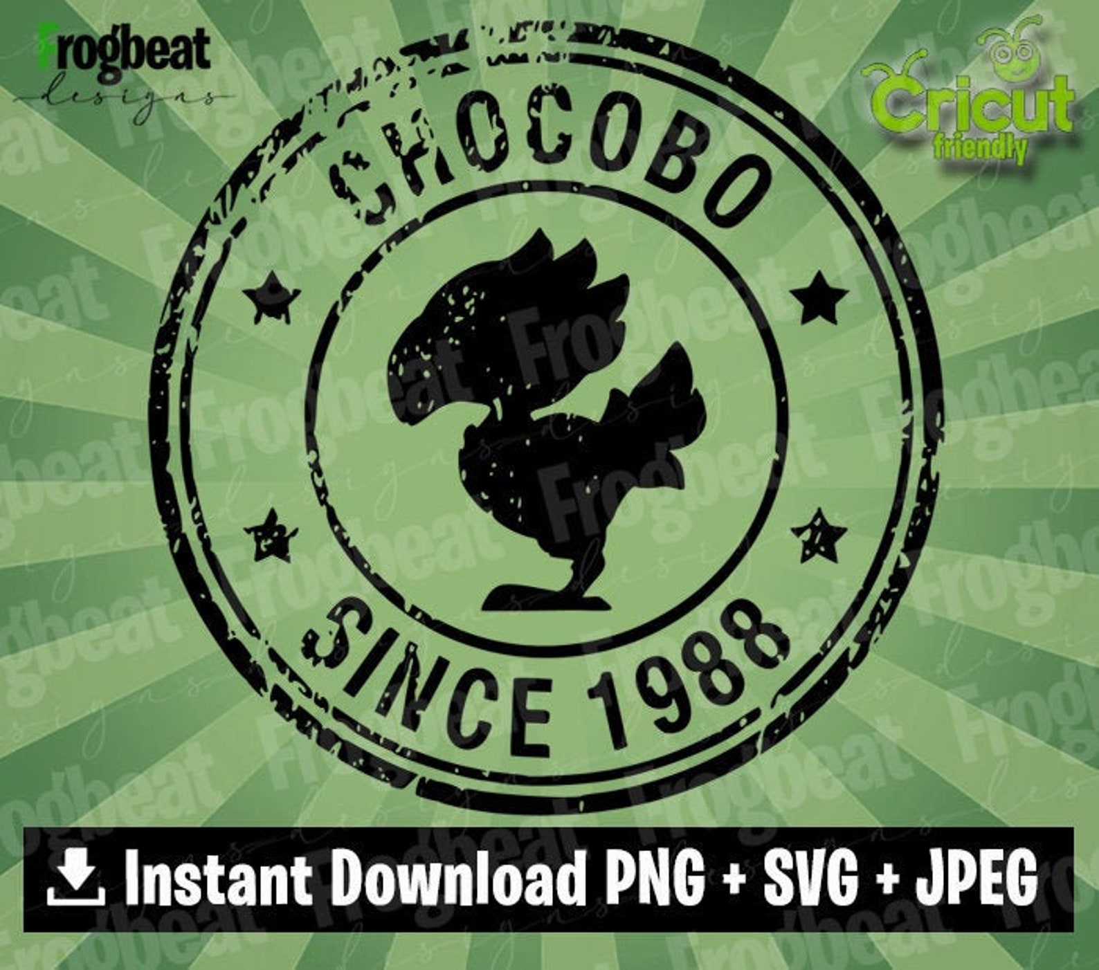 Final Fantasy XIV Online Chocobo SVG PNG Jpeg. Final | Etsy