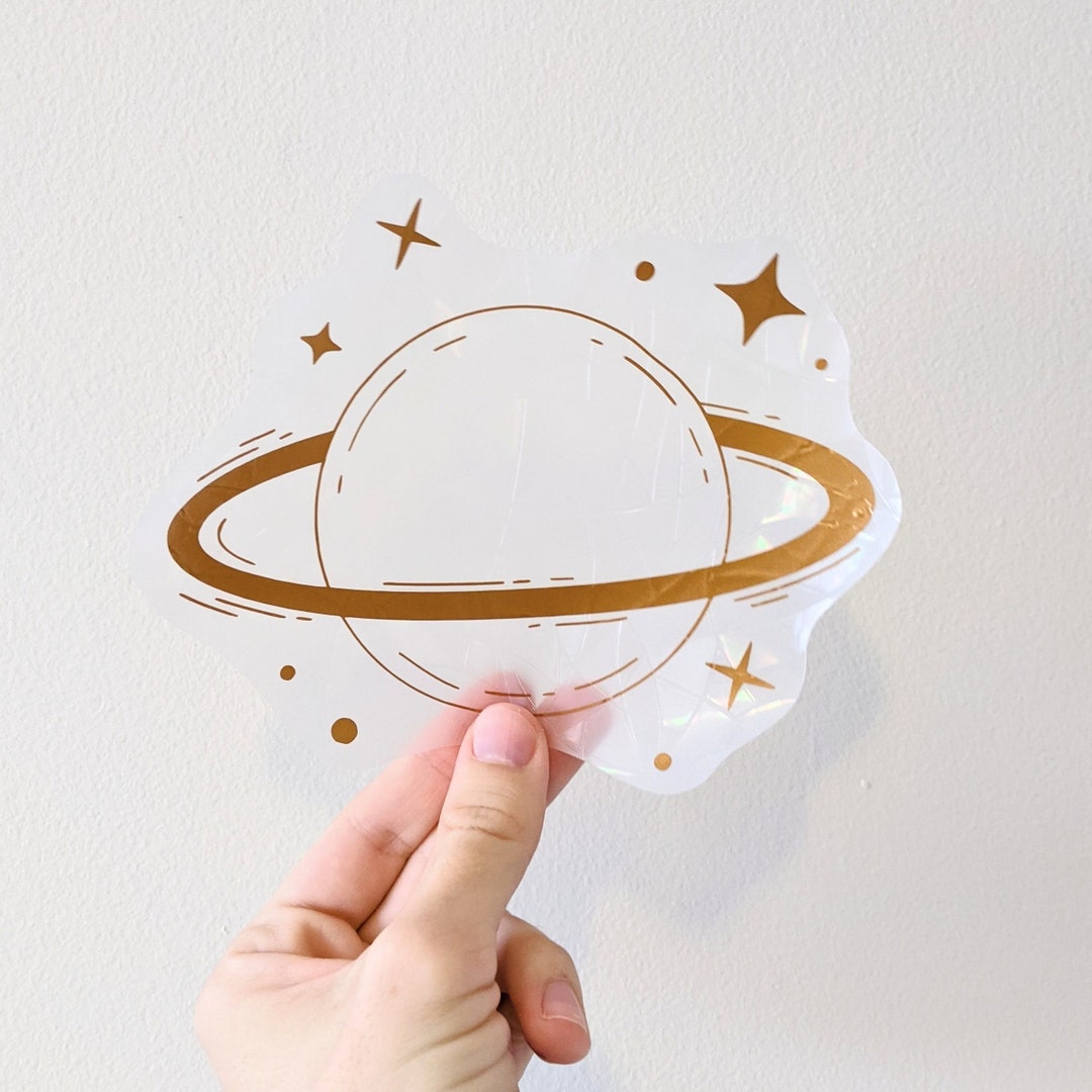 Suncatcher Saturn, Planet Window Sticker, Rainbow Maker Window Cling ...