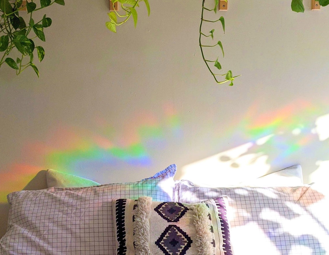 Sun Shaped Suncatcher Window Sticker Rainbow Maker Static - Etsy