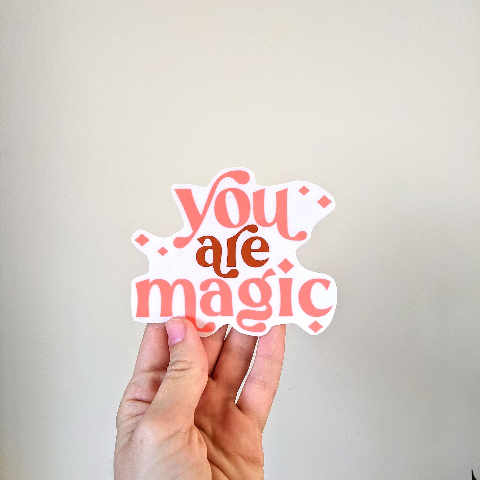 Mirror Decal You Are Magic Static Cling Vinyl Sticker | Etsy