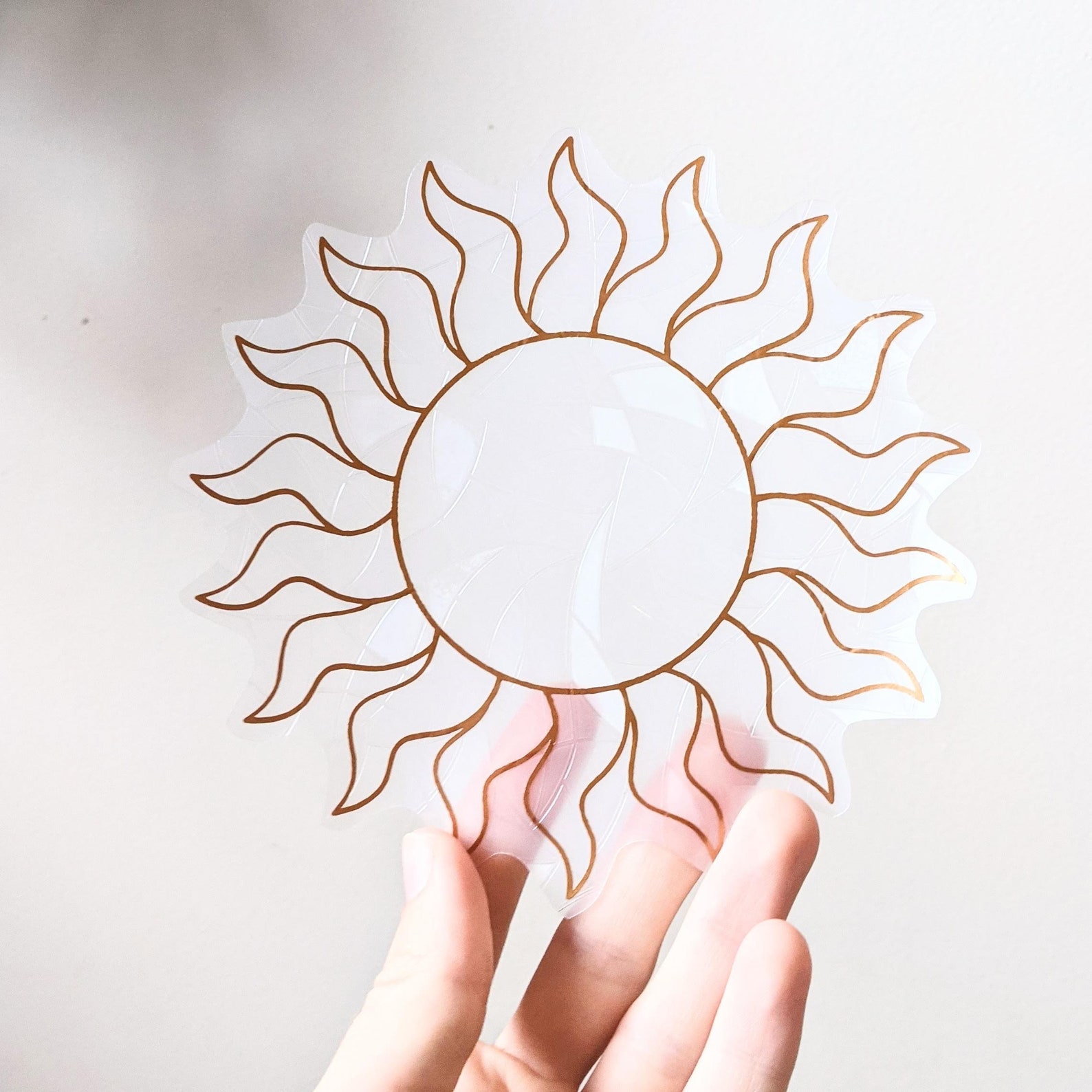 Sun Shaped Suncatcher Window Sticker Rainbow Maker Static - Etsy