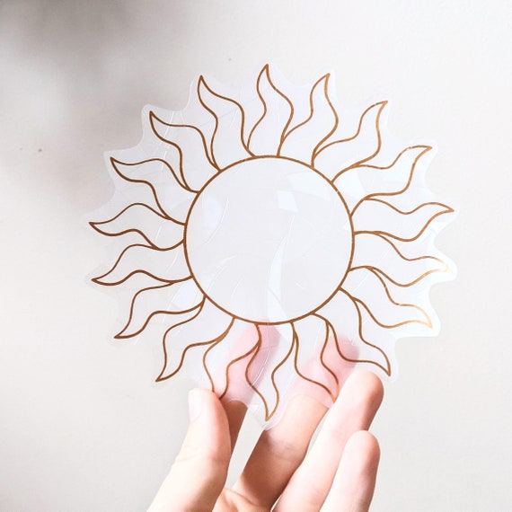 Sun Shaped Suncatcher Window Sticker Rainbow Maker Static - Etsy