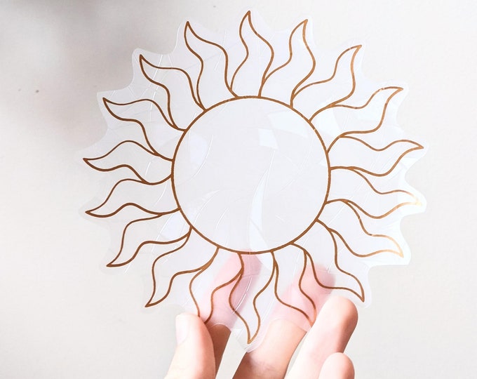 Sun Shaped Suncatcher, Window Sticker, Rainbow Maker, Static Cling ...