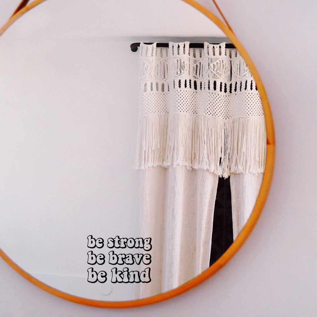 Motivational Mirror Decal, Window Cling, Affirmative Words, Positive ...