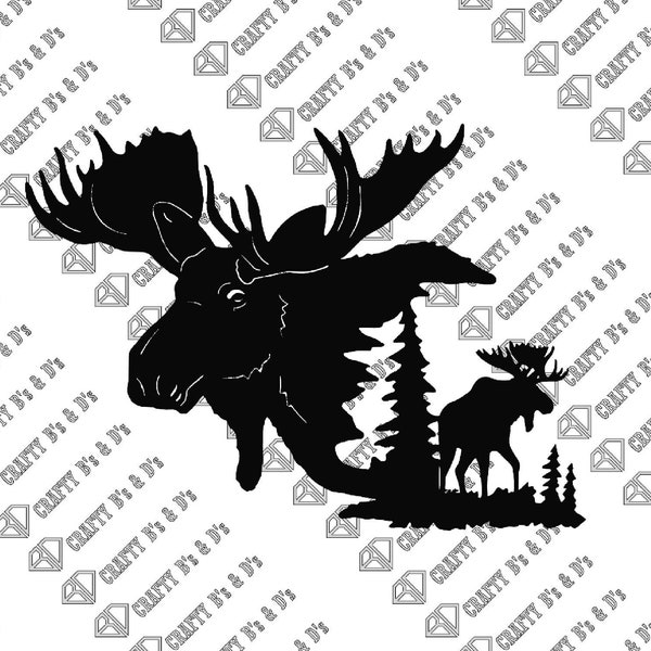 Moose Dxf - Etsy