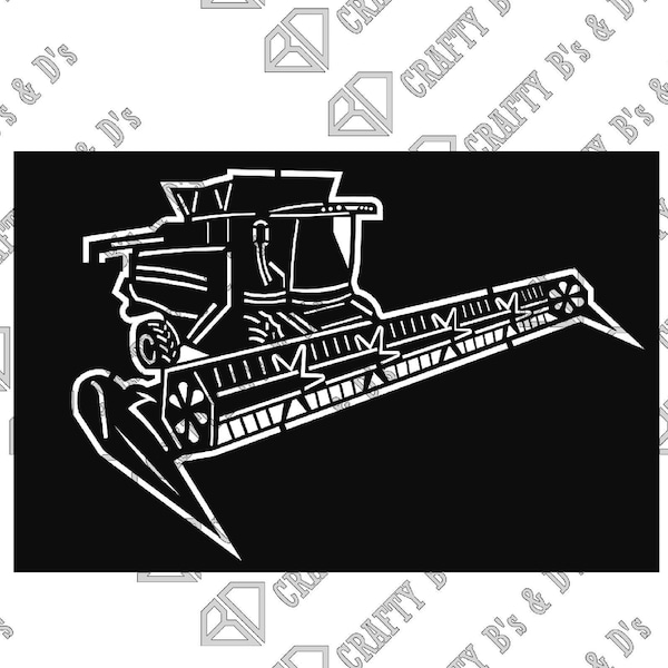 Farm Combine Svg - Etsy