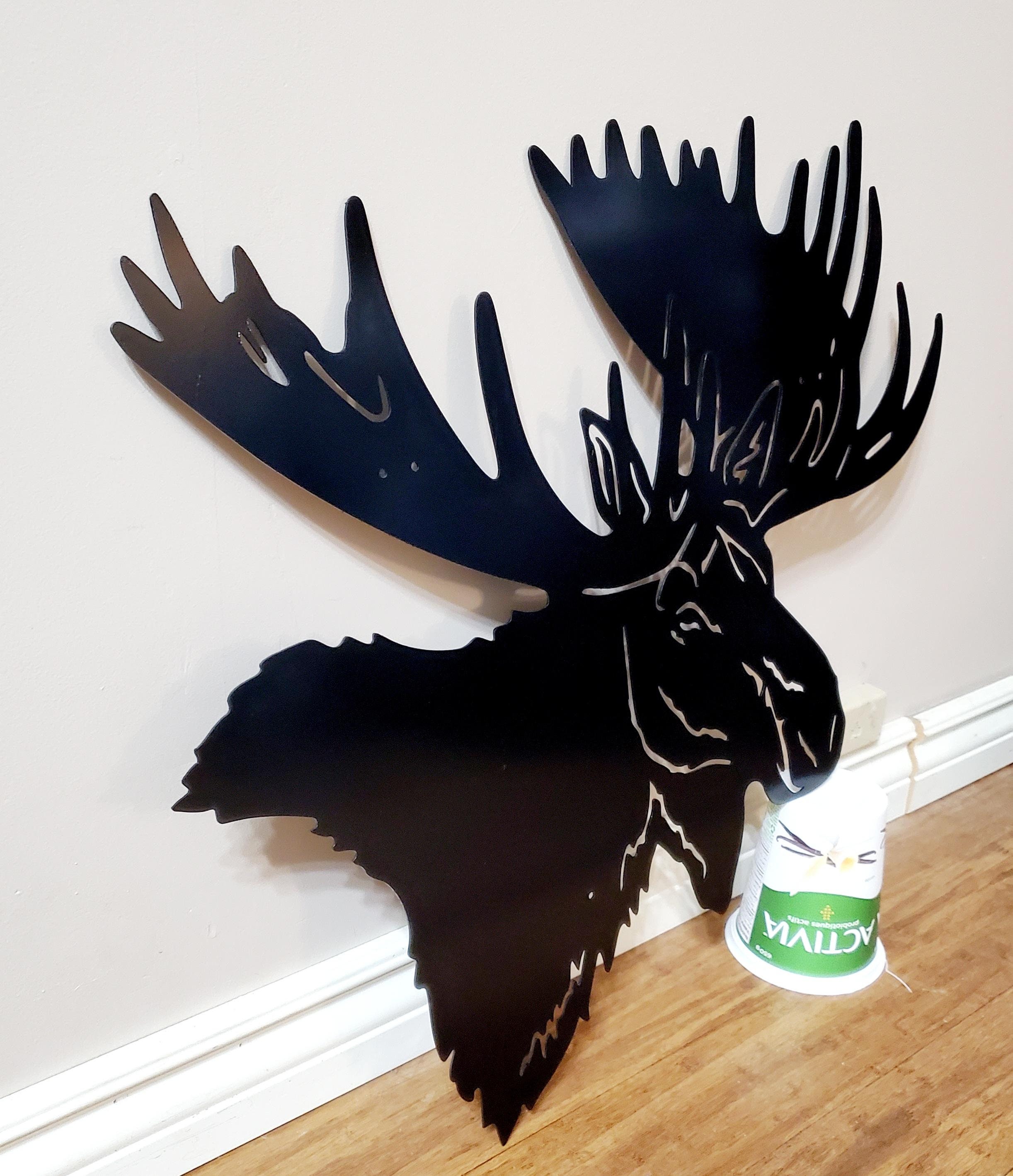 Moose Metal Art Steel Art Wall Art Decoration Wall | Etsy