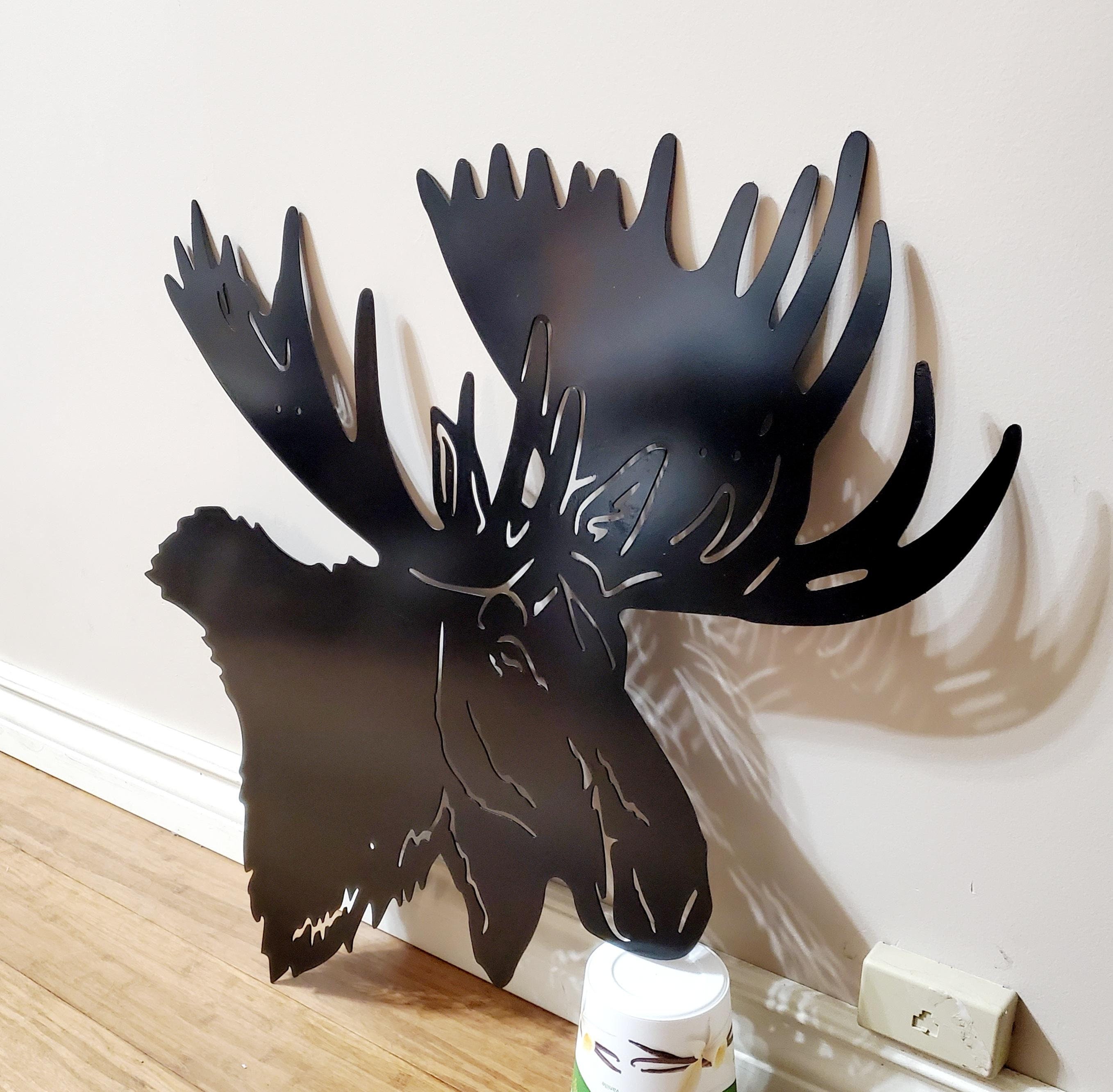 Moose Metal Art Steel Art Wall Art Decoration Wall | Etsy