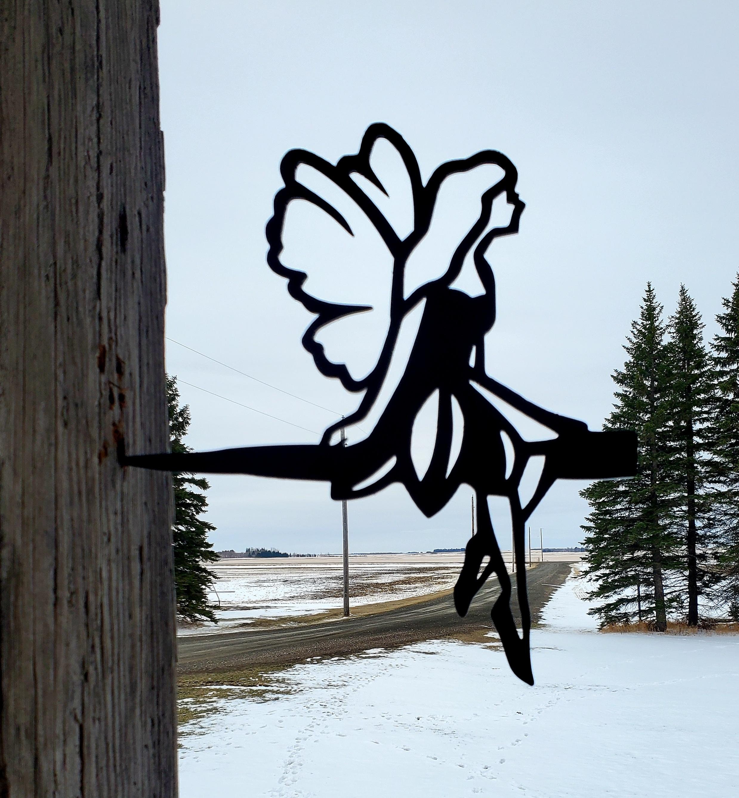 Metal Fairy Metal Bird Tree Art Metal Art Steel Art - Etsy